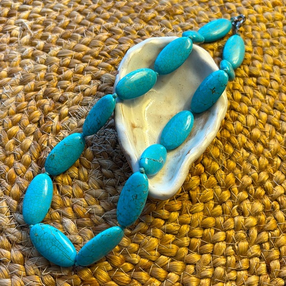 Jewelry | Turquoise Howlite Stone Necklace | Poshmark